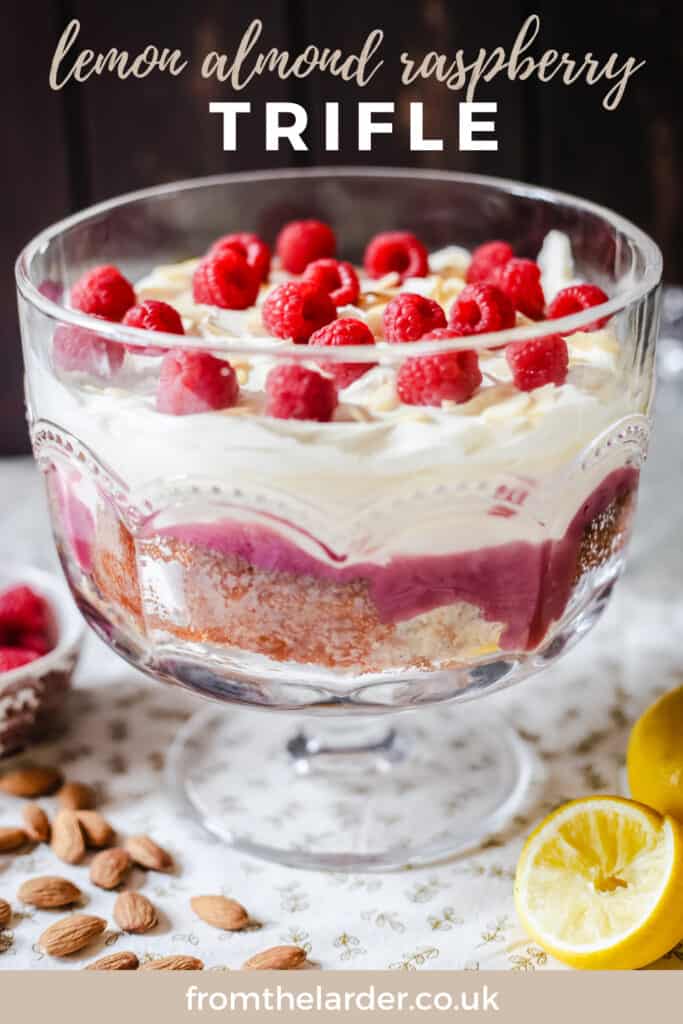 Lemon, Almond and Raspberry Trifle {gluten-free} - From The Larder