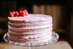 Gluten-Free Matcha Cake with Raspberries - From The Larder