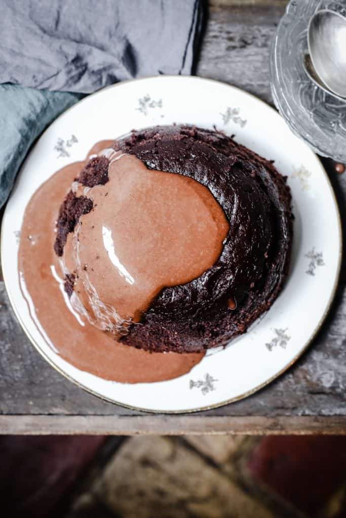 Steamed Chocolate Pudding with Chocolate Custard {gluten-free} - From ...