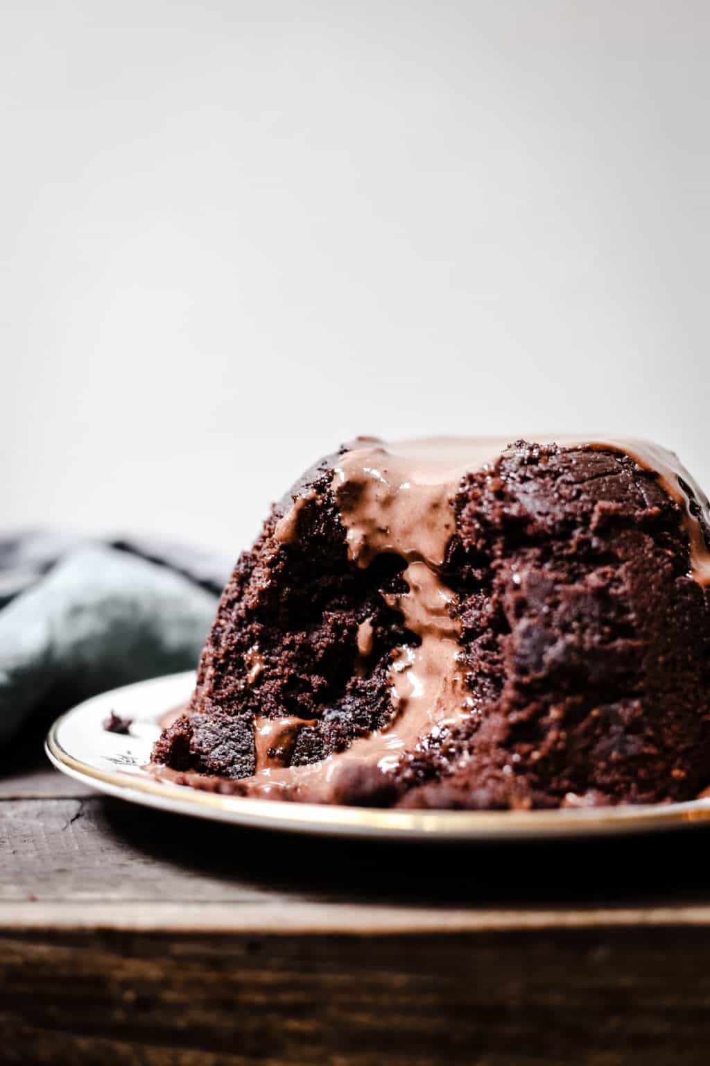Steamed Chocolate Pudding with Chocolate Custard {gluten-free} - From ...