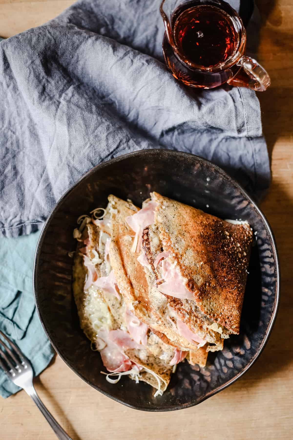 Buckwheat Galette with Ham and Cheese - From The Larder