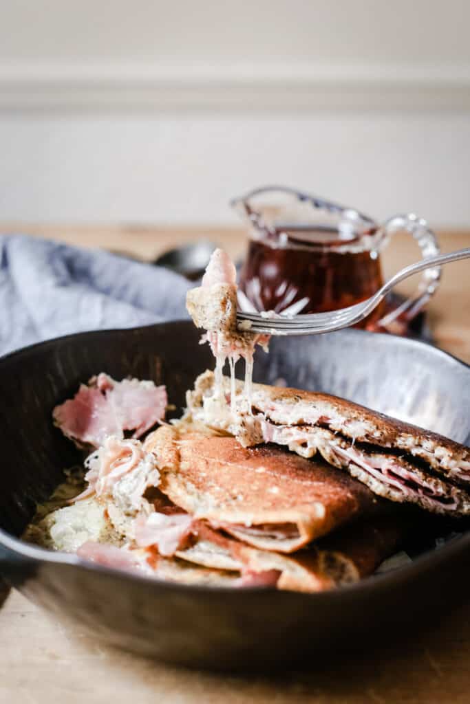 Buckwheat Galette with Ham and Cheese {gluten-free} - From The Larder