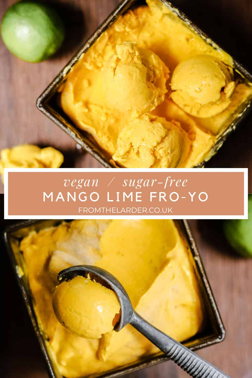 Vegan Mango Lime Fro-Yo - From The Larder