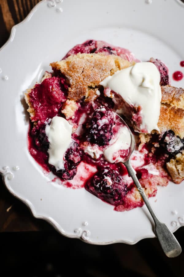 Easy Blackberry Lemon Pudding - From The Larder