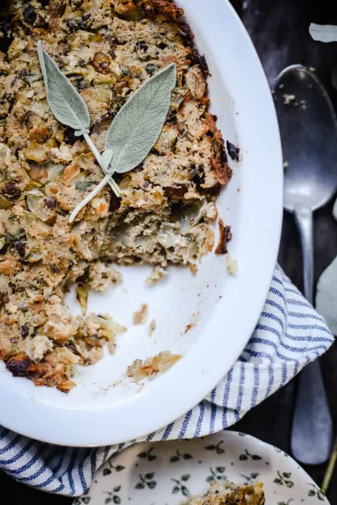 Gluten-Free Chestnut Stuffing (Vegetarian) - From The Larder