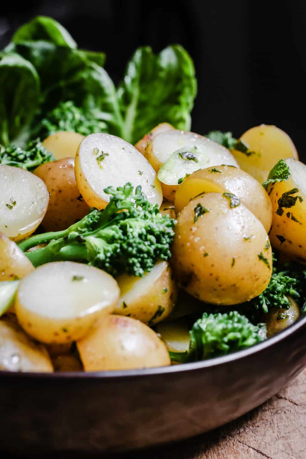 English Mint Potato Salad (without mayonnaise) - From The Larder