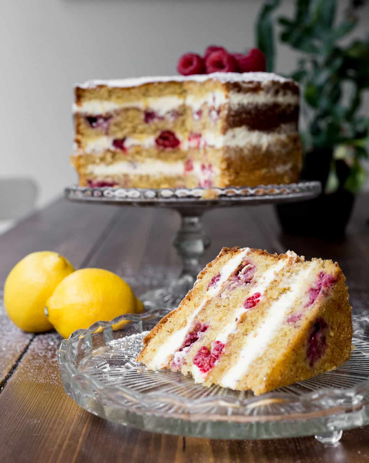 Gluten-Free Lemon Raspberry Cake - From The Larder