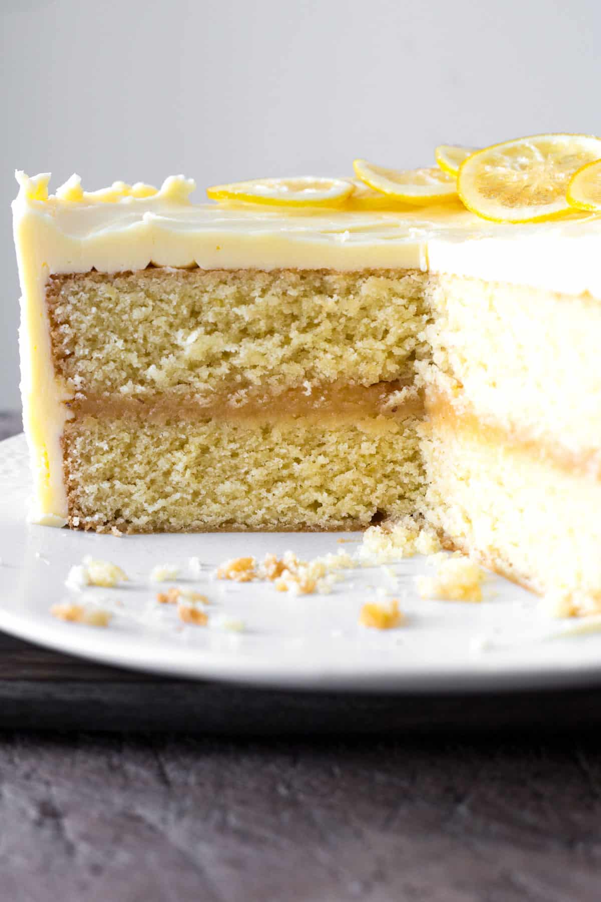 Lemon Curd Cake (gluten-free) - From The Larder