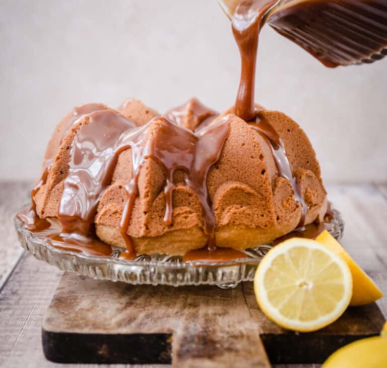 Lemon Caramel Cake (gluten-free) - From The Larder