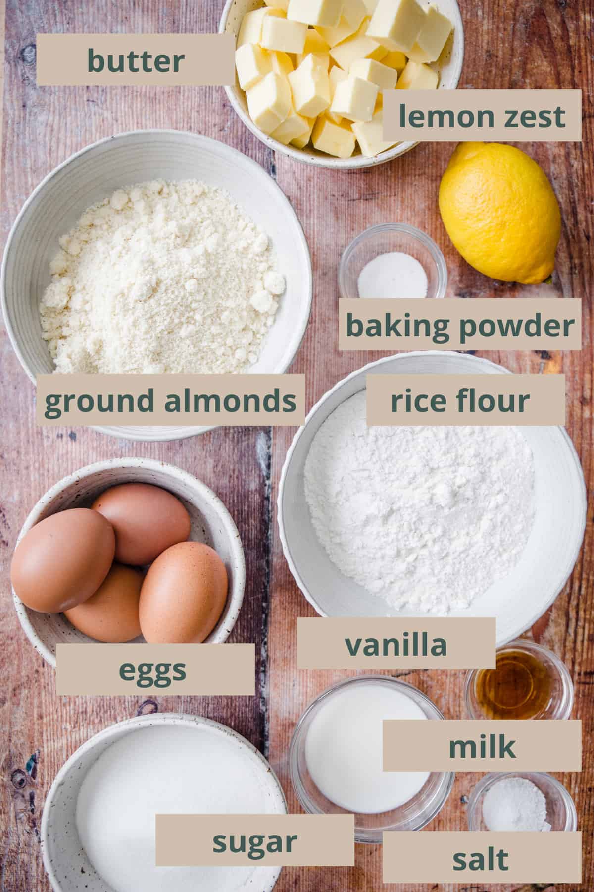 Rice Flour Madeira Cake - From The Larder