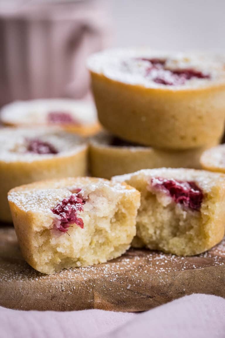 Easy Lemon Raspberry Friands - From The Larder