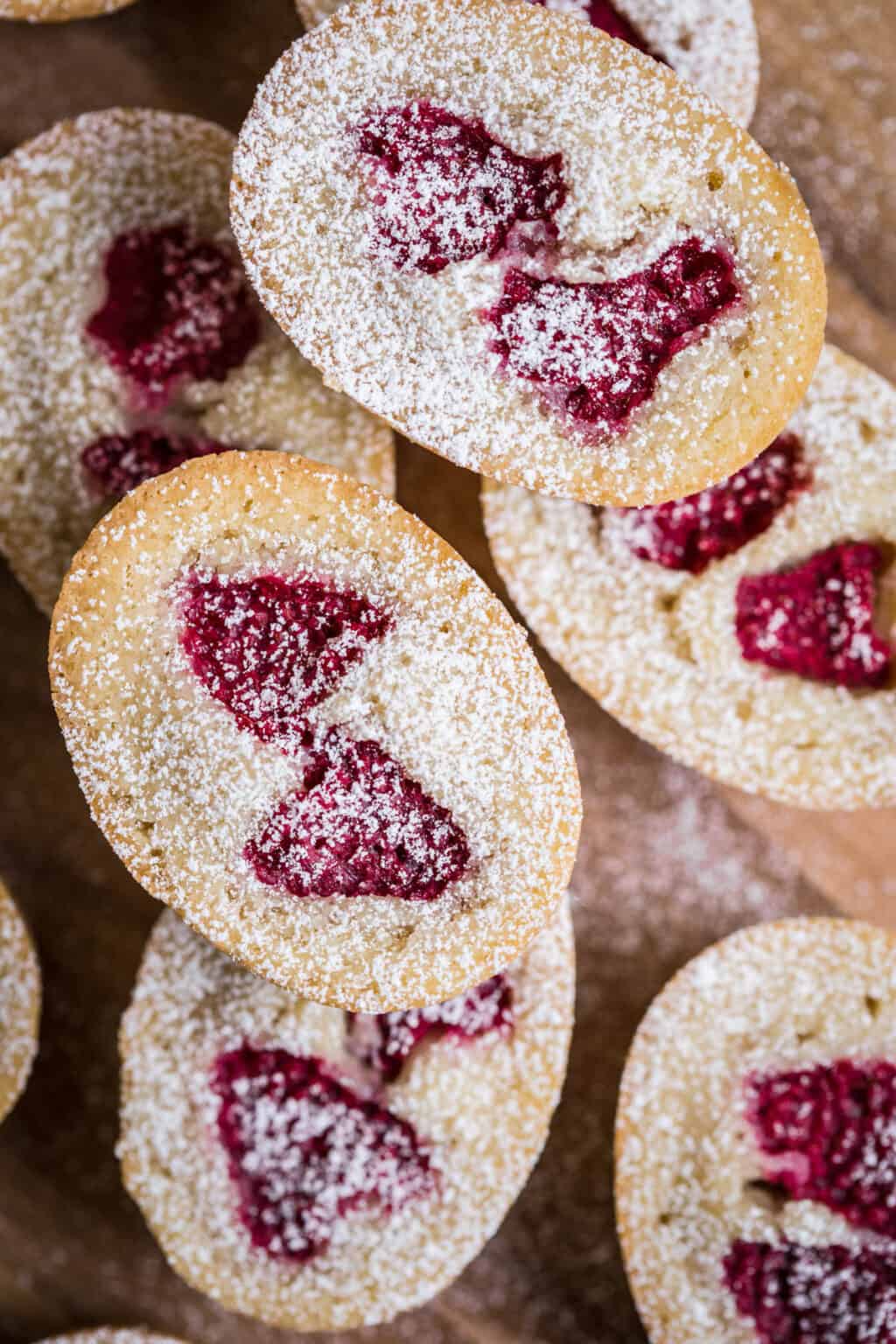 Easy Lemon Raspberry Friands - From The Larder