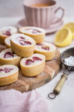Easy Lemon Raspberry Friands - From The Larder
