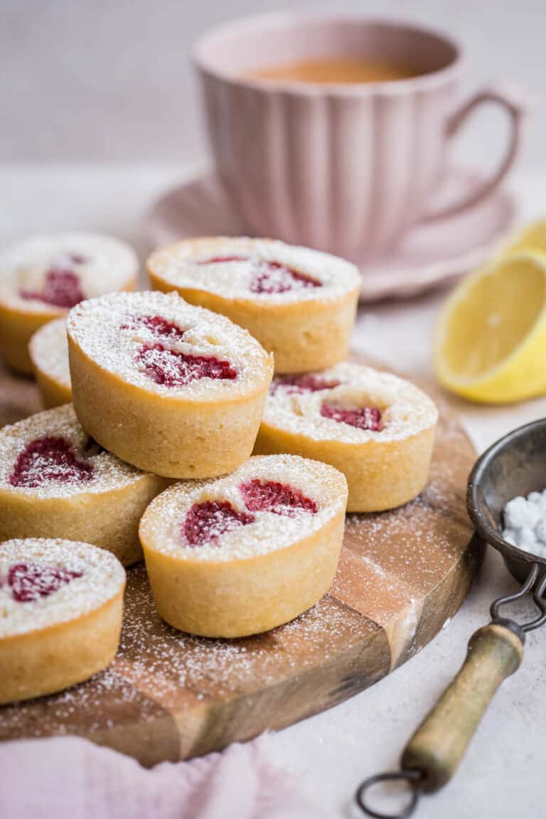 Easy Lemon Raspberry Friands - From The Larder