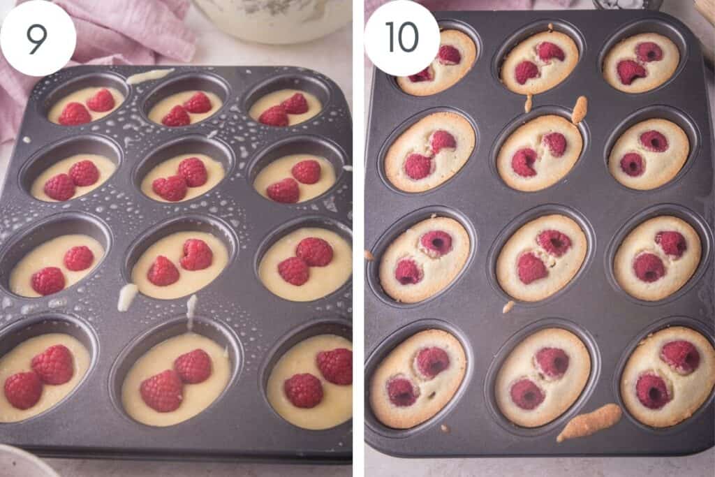 Easy Lemon Raspberry Friands - From The Larder
