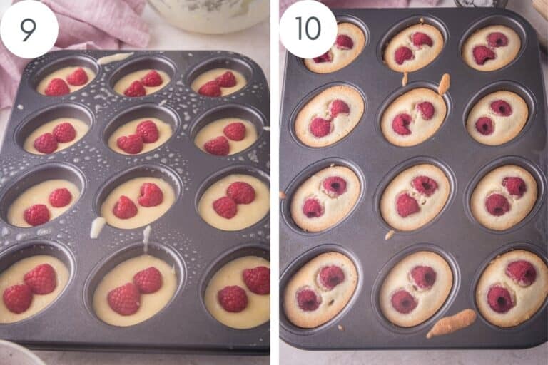 Easy Lemon Raspberry Friands - From The Larder