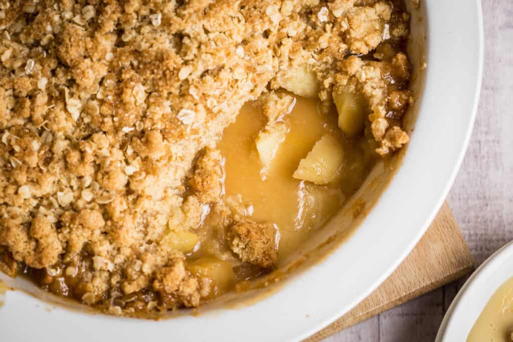 Easy Gluten-Free Apple Crumble - From The Larder