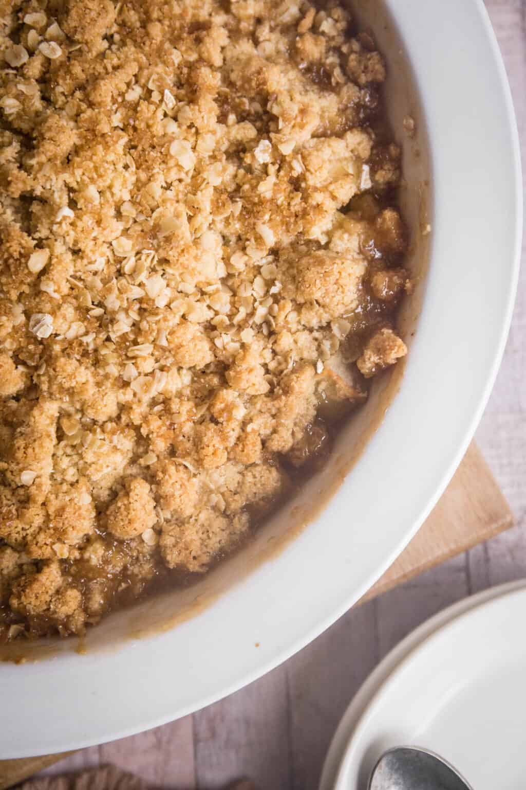 Easy Gluten-Free Apple Crumble - From The Larder