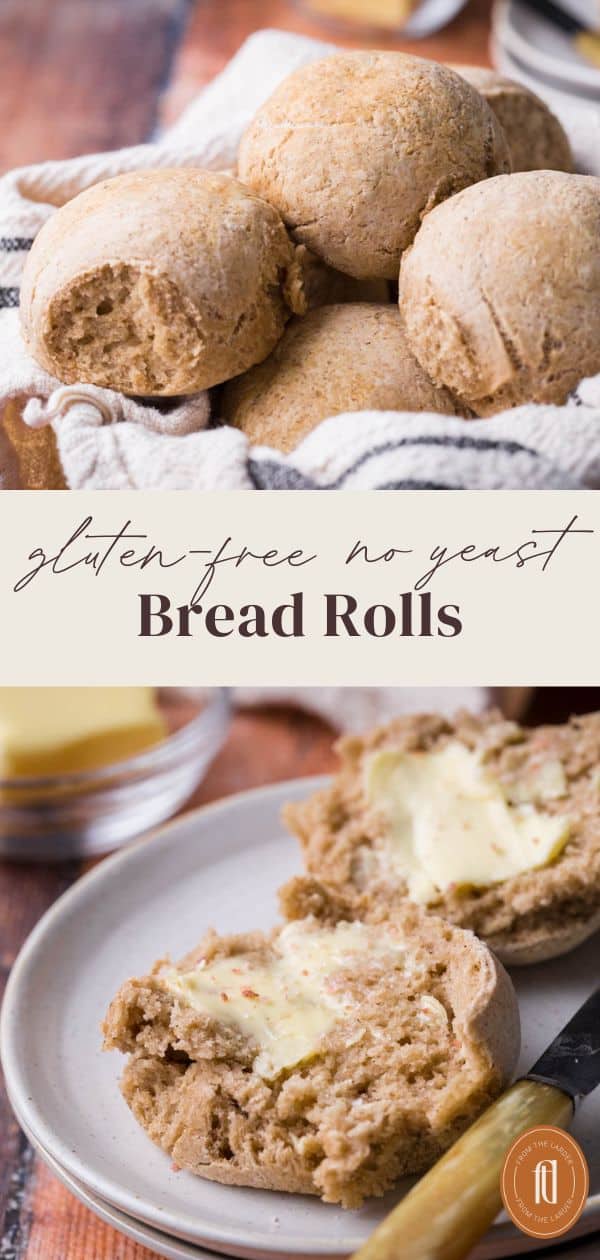 Gluten-Free Yeast-Free Bread Rolls (vegan) - From The Larder