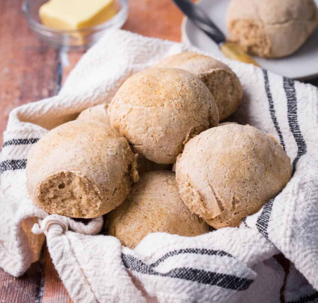 Gluten-Free Yeast-Free Bread Rolls (vegan) - From The Larder