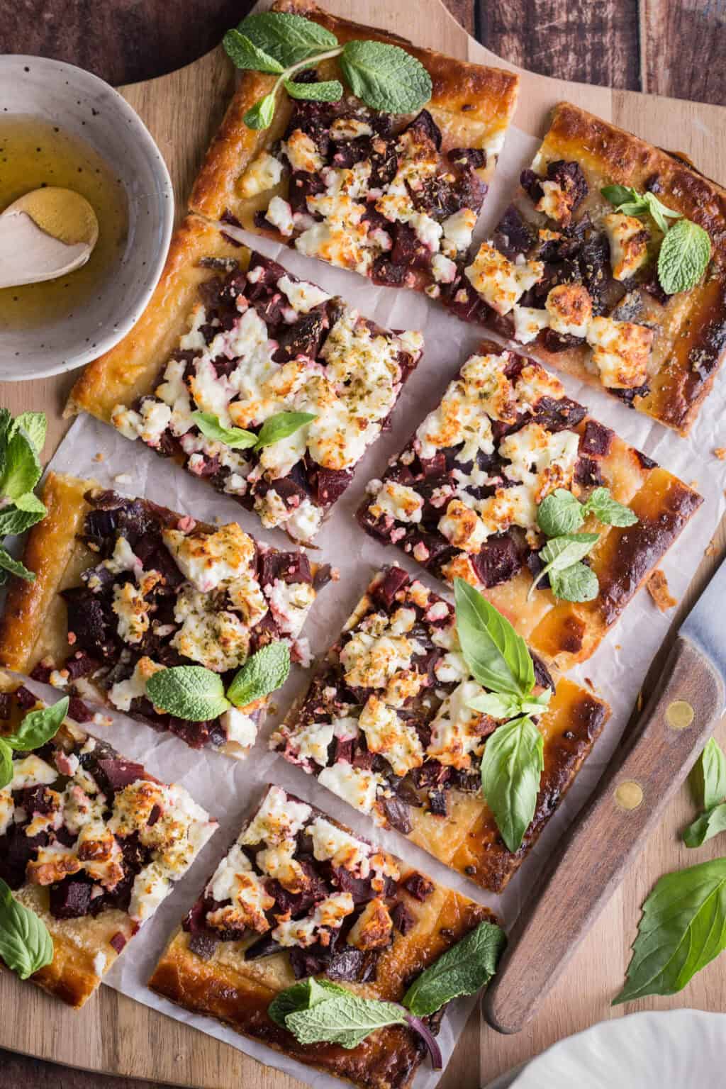 Gluten-Free Beetroot and Feta Tart - From The Larder