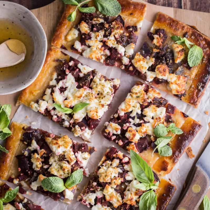 Gluten-Free Beetroot and Feta Tart - From The Larder