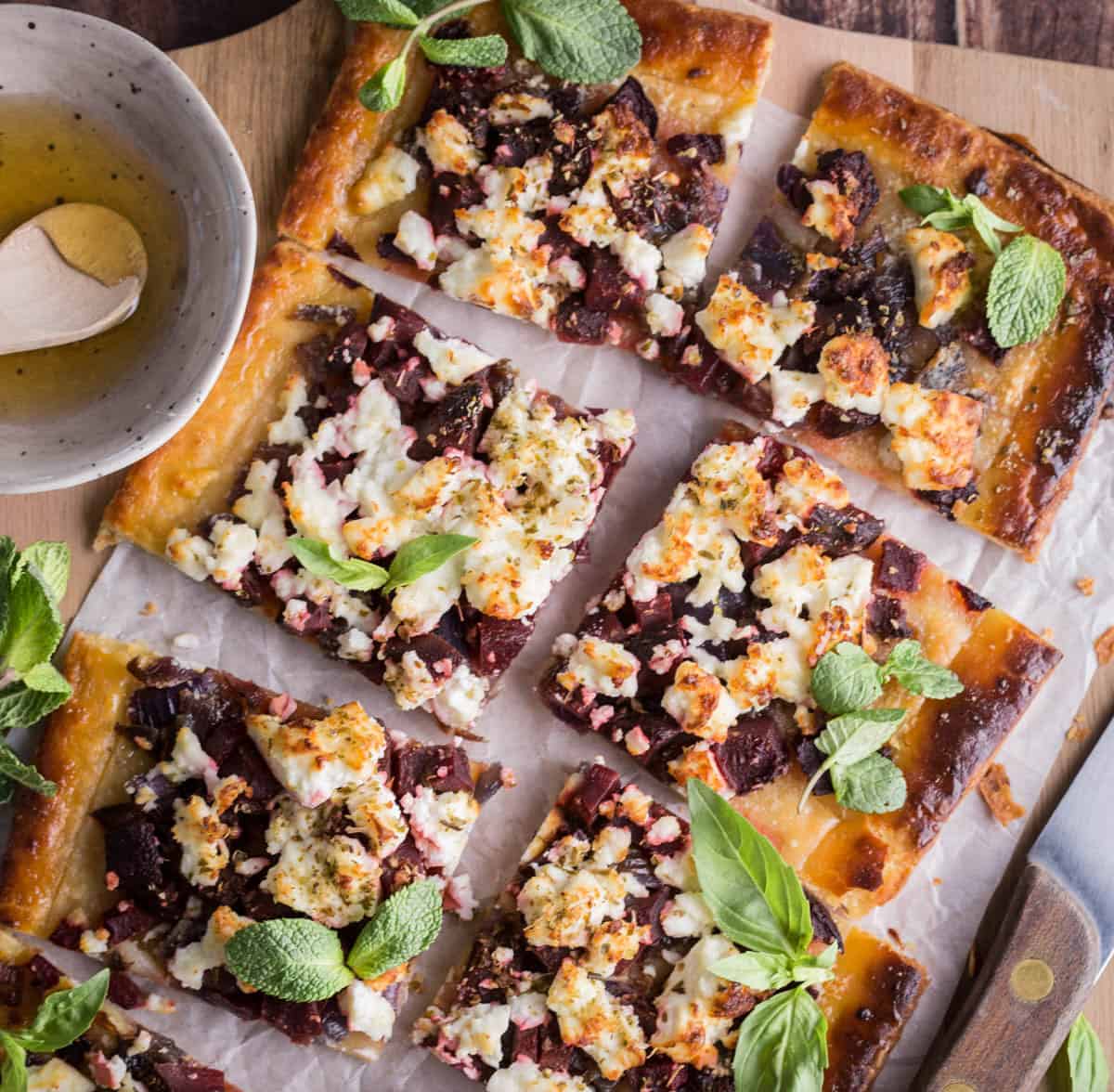 Gluten-Free Beetroot and Feta Tart - From The Larder