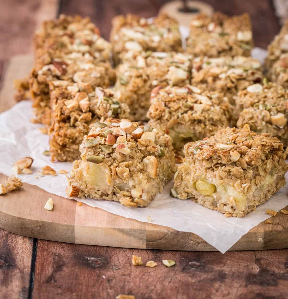 Easy Bramley Apple Flapjacks - From The Larder