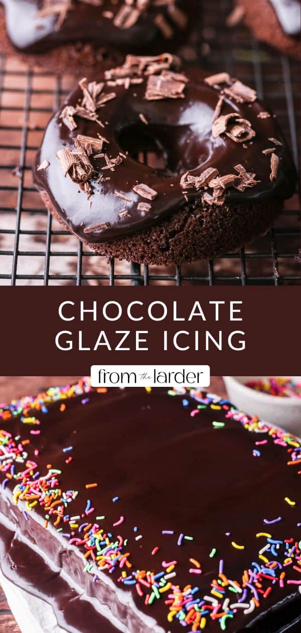 Easy Chocolate Glaze Icing (with cocoa powder) - From The Larder