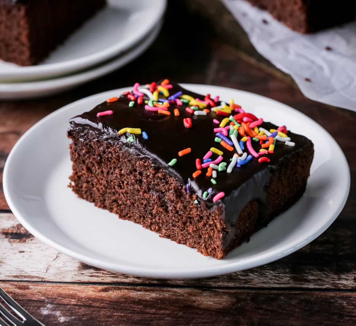 Gluten-Free Chocolate School Cake - From The Larder